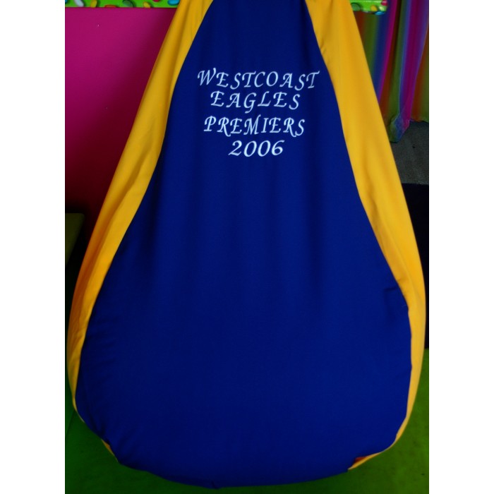 Westcoast Eagles Footy Bean Bag approx (1.1m x 80cm) - Jelly Beanz Bean ...